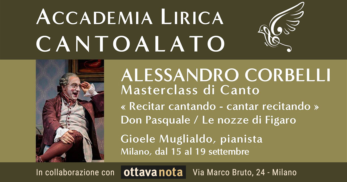 Masterclass di Canto con Alessandro Corbelli - Ottavanota