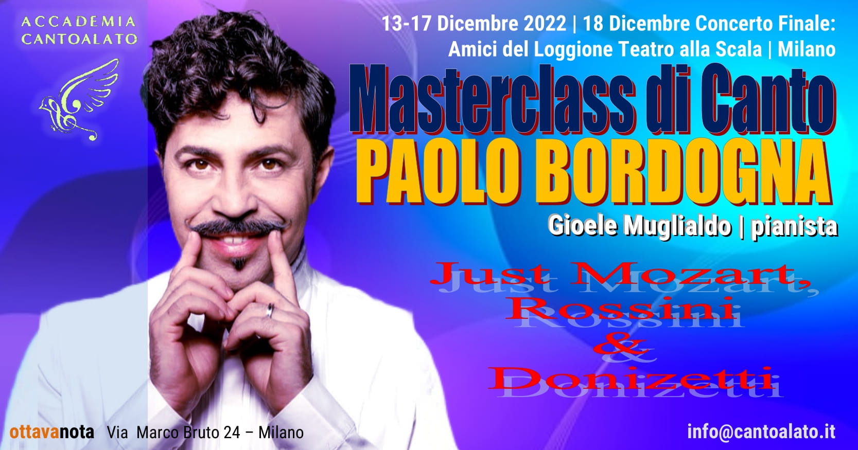 Masterclass di Canto con Paolo Bordogna - Ottavanota Masterclass di Canto con Paolo Bordogna - Ottavanota