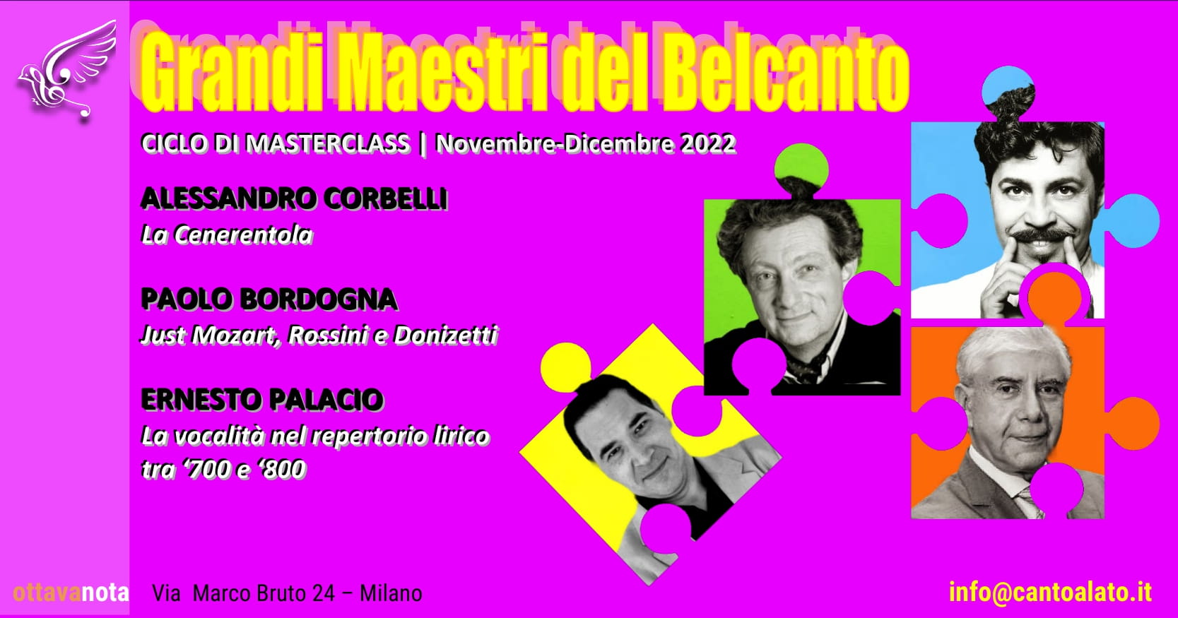 GRANDI MAESTRI DEL BELCANTO - Ciclo di Masterclass - Ottavanota