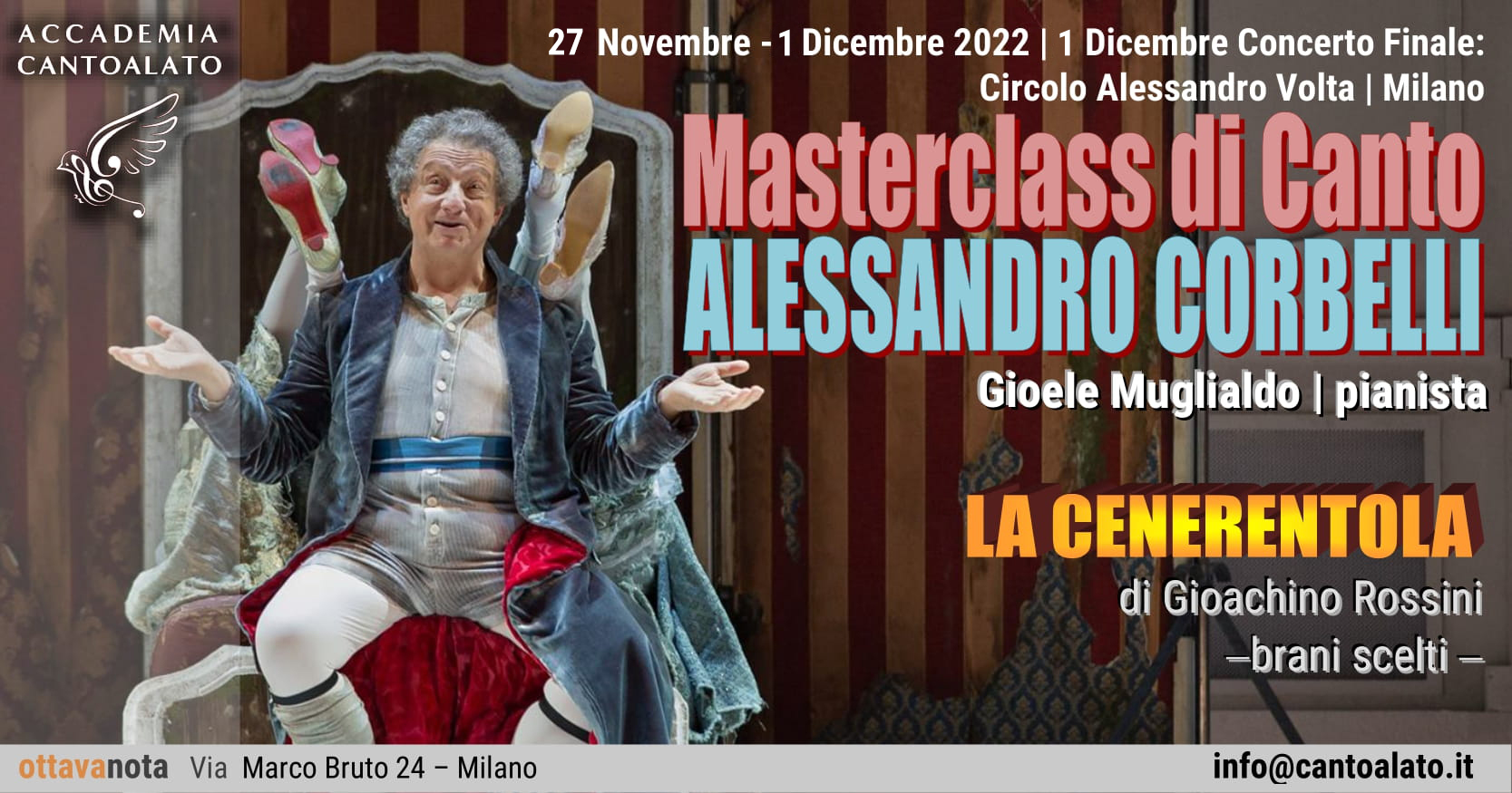 Masterclass di Canto con Alessandro Corbelli - Ottavanota Masterclass di Canto con Alessandro Corbelli - Ottavanota