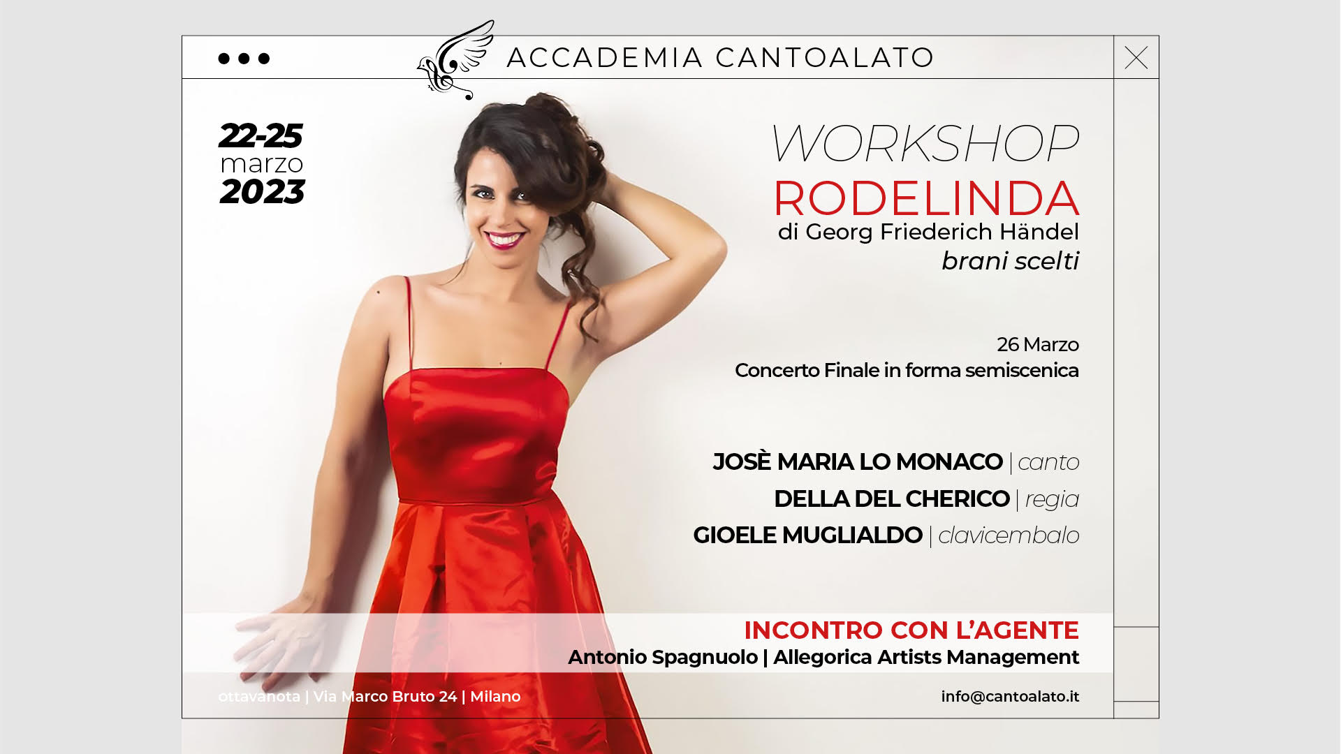 RODELINDA (brani scelti) di G. F. Händel | WORKSHOP - Ottavanota